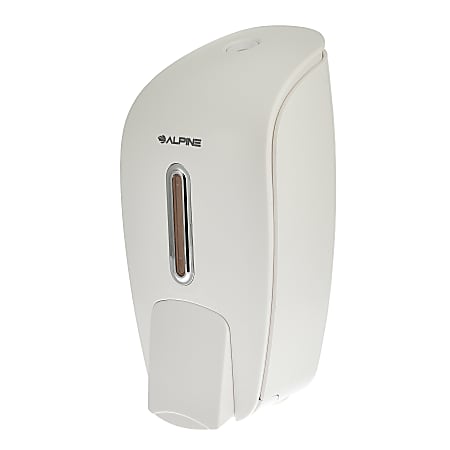 Alpine Wall Mounted Hand Soap Dispensers 9 58 H x 4 58 W x 4 18 D White ...