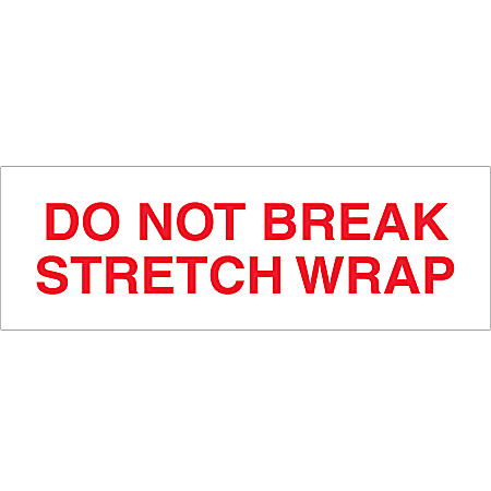 Tape Logic Do Not Break Stretch Wrap Preprinted Carton Sealing Tape 3 ...