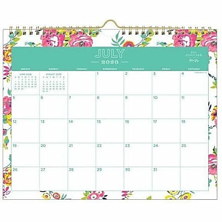 Wall Calendar DD Peyton White 11x8.75 AY26 27 Monthly Safety Wirebound ...