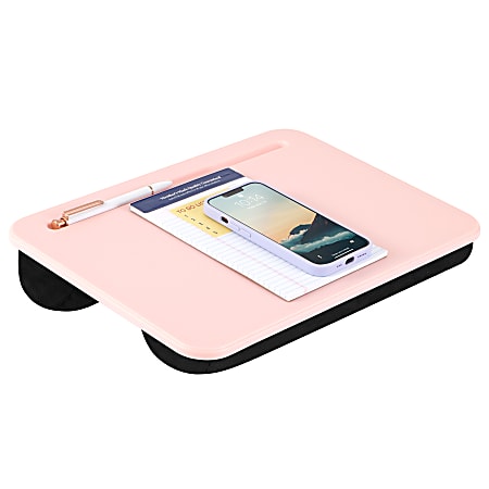 LapGear Compact Lap Desk Rose Quartz Office Depot