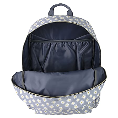 Jessica Simpson Daisy Pom Pom Travel Backpack With 15 Laptop Pocket ...