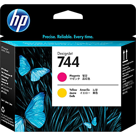 HP 744 Original Inkjet Printhead Magenta Yellow 1 Pack Inkjet 1 Pack ...