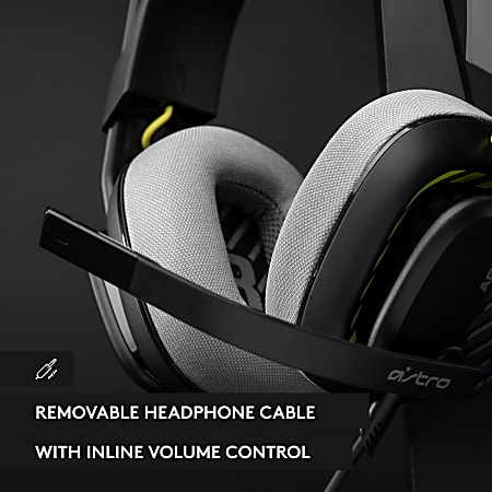 Astro A10 Headset Stereo Mini phone 3.5mm Wired 32 Ohm 20 Hz to 20 kHz ...