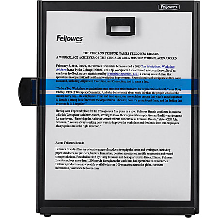Fellowes Kopy Aid Metal Copyholder Black - Office Depot