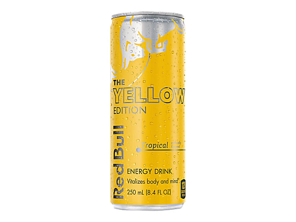 Red Bull Energy Drinks Yellow Edition 8.4 Oz Pack Of 4 Cans - Office Depot