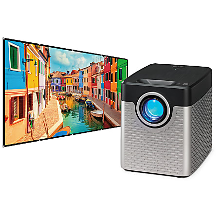 GPX 720p Vertical Projector With Bluetooth Transmitter And Screen ...