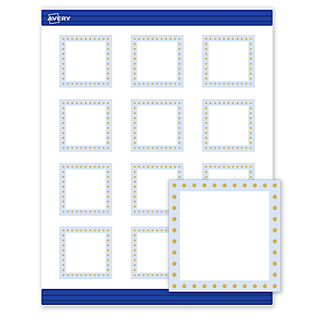 Avery Printable Cards With Sure Feed Technology 2 x 2 Matte White With ...