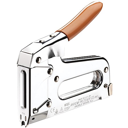 Arrow T25 Multipurpose Wire Tacker Chrome Steel - Office Depot