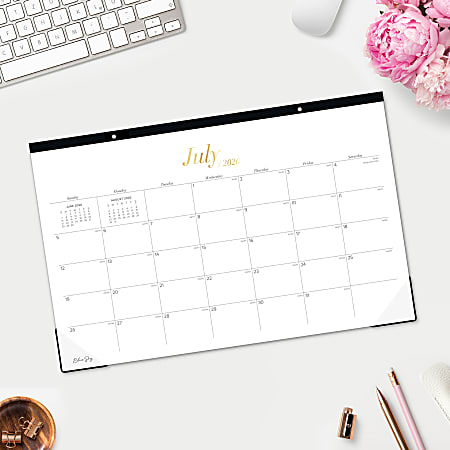 DESK PAD PLANNING CALENDAR BS ELEVATED 17X11 AY26 27 MONTHLY - Office Depot