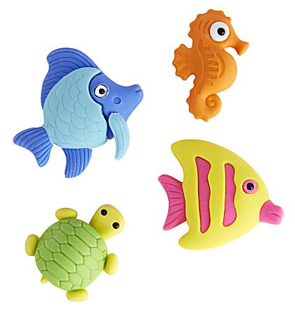 Office Depot Brand Fun Erasers Sea Creatures Pack Of 4 - Office Depot