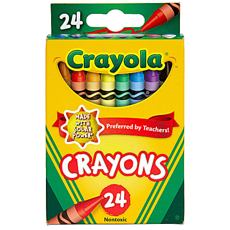 Crayola Crayons Regular Size Assorted Colors 24 Crayons Per Box Set Of ...