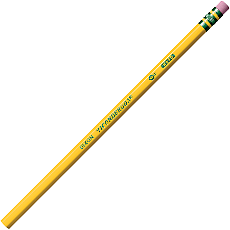 Ticonderoga Pencils 2 Lead Medium Soft Pack of 12 - Office Depot
