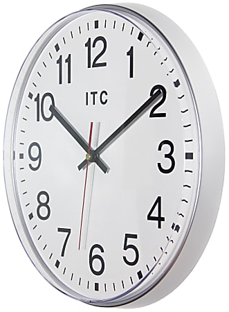 Infinity Instruments Prosaic Wall Clock 12 Silver - Office Depot