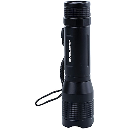 Cyclops 20W 1500 Lumen Tactical Flashlight Black - Office Depot