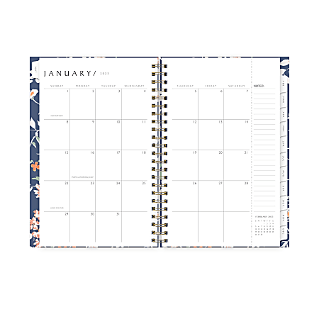 Blue Sky Sustainability WeeklyMonthly Planning Calendar 5 x 8 Effie ...