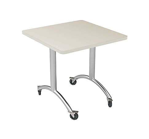 WorkPro Flex Collection Steel Arc Legs Lockable Casters Silver Set Of 2 ...
