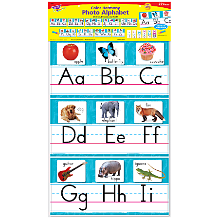 Trend Color Harmony Photo Alphabet Bulletin Board Set Set Of 22 Pieces ...