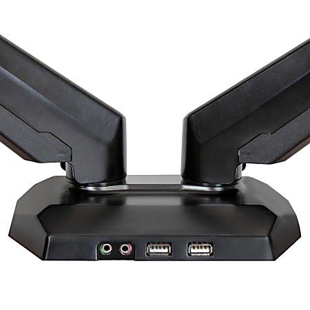 StarTech.com Dual Monitor Arm USB Hub and Audio Ports in Base Monitors ...