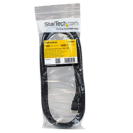 StarTech.com High Speed HDMI Cable 10 Black - Office Depot