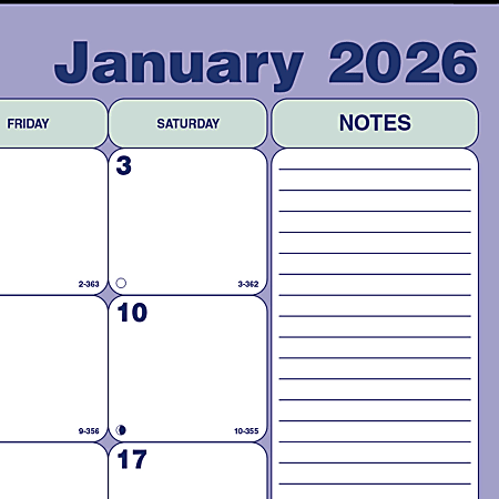 2026 Blueline Monthly Desk Pad Calendar 21 14 x 16 BlueWhite January To ...