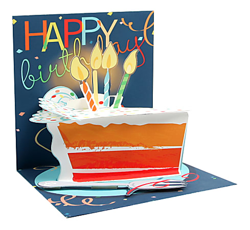 Up With Paper Everyday Pop Up Greeting Card 5 14 x 5 14 Big Slice Of ...