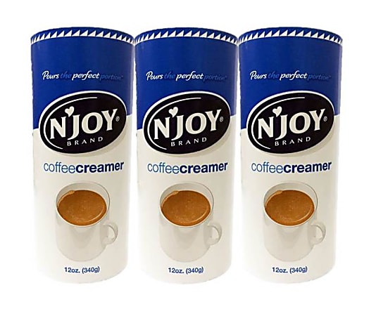 NJOY Non Dairy Creamer Canisters 12 Oz Pack Of 3 Canisters - Office Depot