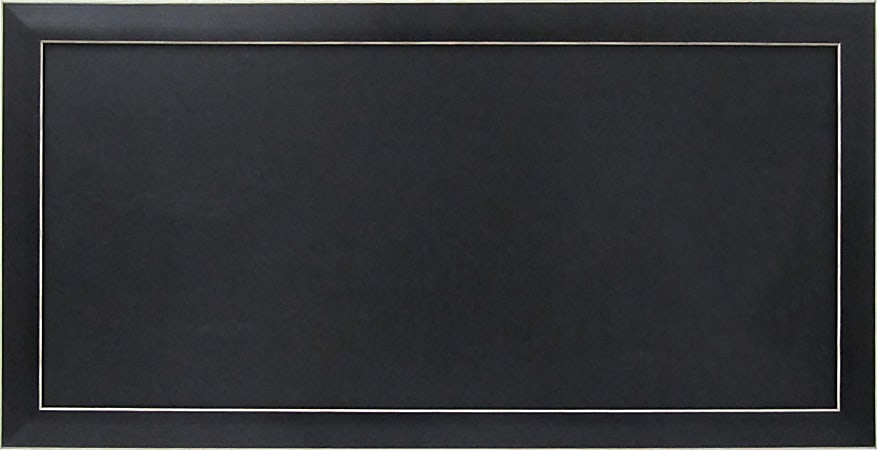 DesignOvations Wyeth Magnetic Framed Chalkboard 13 x 26 Black Black ...