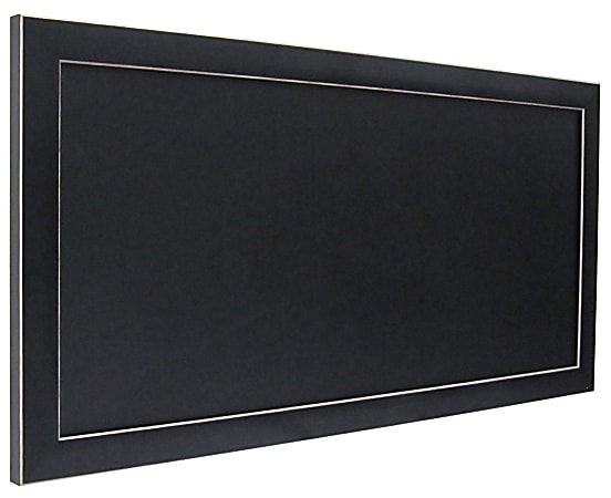 DesignOvations Wyeth Magnetic Framed Chalkboard 13 x 26 Black Black ...