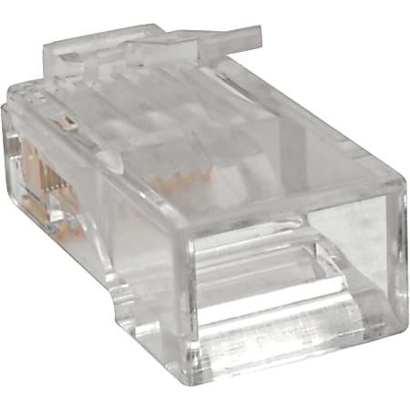 Tripp Lite Cat6 RJ45 Modular Plug for Round Stranded UTP Conductor 4 ...