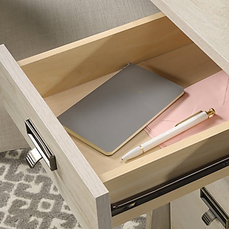 Sauder Trestle 59 W Executive Computer Desk Chalked Chestnut - Office Depot