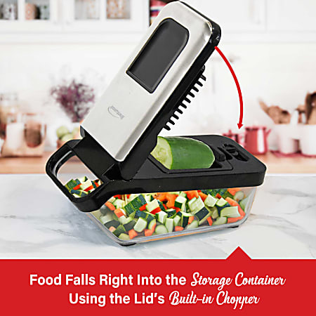 Brentwood Vegetable Chopper with 3.6 Cup Storage Container 2 ...