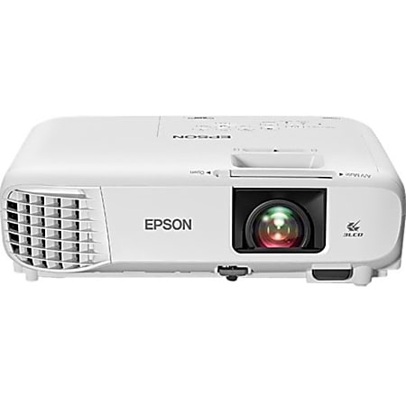 Epson Home Cinema 1080 3LCD Projector 169 1920 x 1080 Ceiling Front Rear 1080p 6000 Hour Normal Mode 12000 Hour Economy Mode Full HD 160001 3400 lm HDMI USB Wireless LAN 2 Year Warranty Office Depot