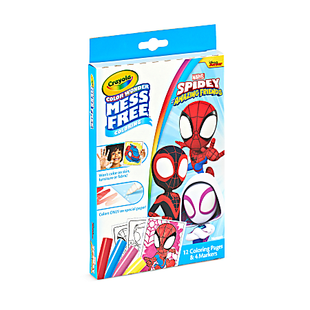 Crayola Color Wonder Spidey His Amazing Friends Mini Box Set 12 ...