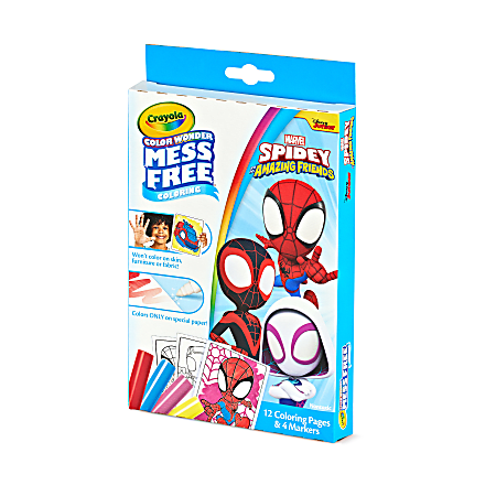 Crayola Color Wonder Spidey His Amazing Friends Mini Box Set 12 ...