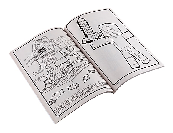 Crayola Minecraft Coloring Book for Kids 96pgs Includes Minecraft ...