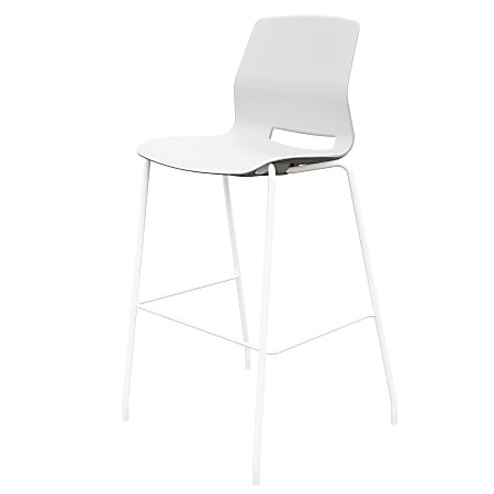 KFI Studios Imme Stacking Bar Stool 44 H White - Office Depot