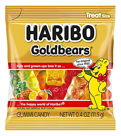 HARIBO Gold Bears 22.8 Oz Tub Of 54 Packs - Office Depot