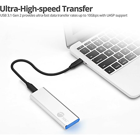 SIIG Drive Enclosure USB 3.1 Type C Host Interface UASP Support ...