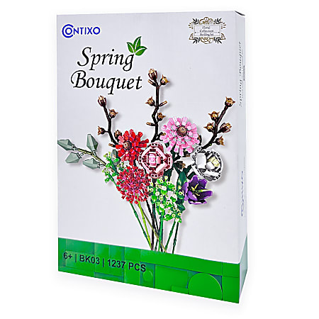 Contixo BK03 Spring Bouquet Floral Collection Building Block Set Grade ...