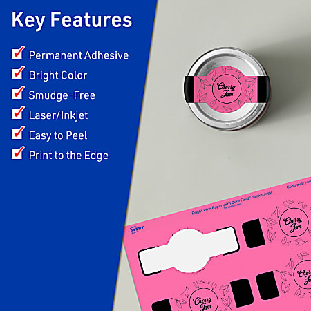 Avery Print To The Edge Labels With Sure Feed Technology 94122 BPP10 ...