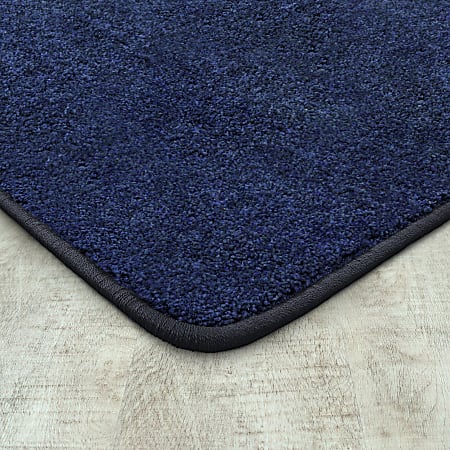 Joy Carpets Kid Essentials Solid Color Rectangle Area Rug, Endurance, 6 ...