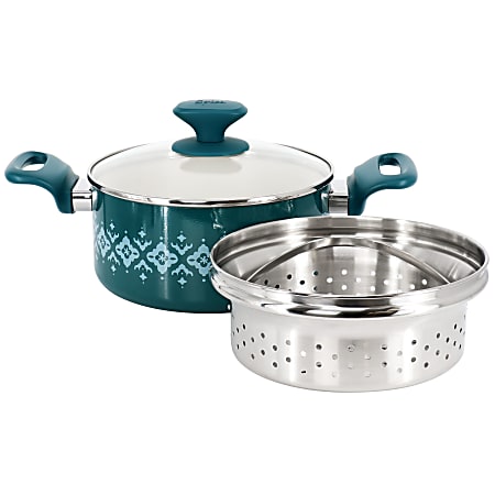 Spice by Tia Mowry Savory Saffron 3 Quart Aluminum Nonstick Dutch Oven ...