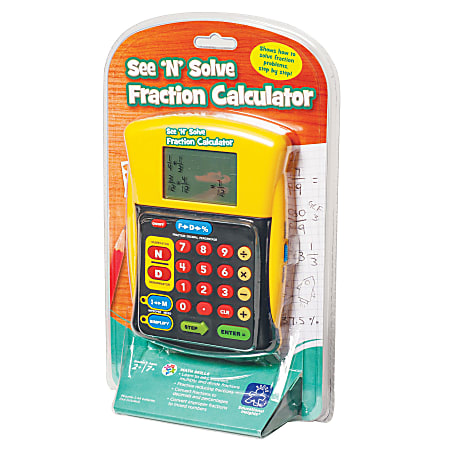 Learning Resources See N Solve Fraction Calculator - Office Depot