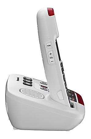 Panasonic Amplified Cordless Phone With Answering Machine White KX ...
