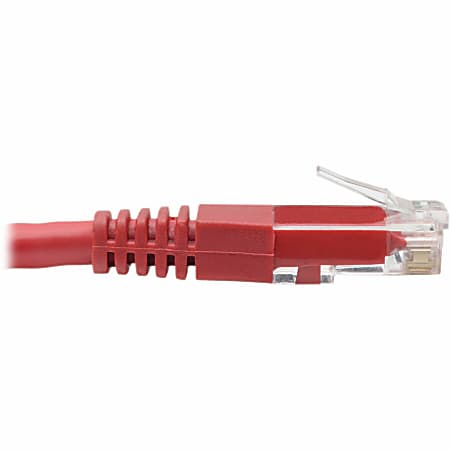 Tripp Lite Cat6 Cat5e Gigabit Molded Patch Cable RJ45 MM 550MHz Red 6ft ...