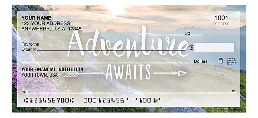 Custom Personal Wallet Checks 6 x 2 34 Singles Adventures Box Of 120 ...