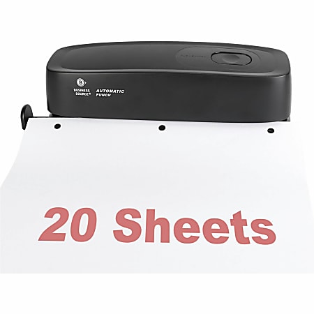 Business Source 3 Hole Electric Hole Punch - Office Depot