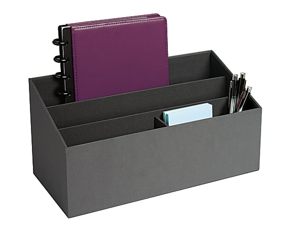Realspace Gray 4 Compartment Desk Caddy - Office Depot