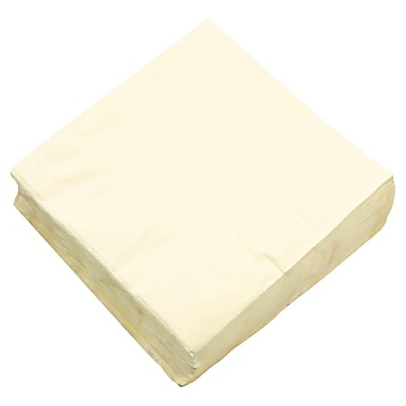 JAM PAPER Medium Lunch Napkins 6 12 x 6 12 Ivory 40Pack - Office Depot
