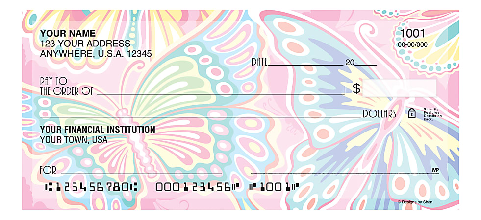 Custom Personal Wallet Checks 6 x 2 34 Duplicates Designs by Shan ...